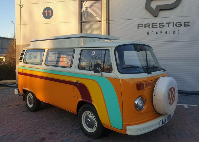 Retro VW camper van - Prestige Graphics